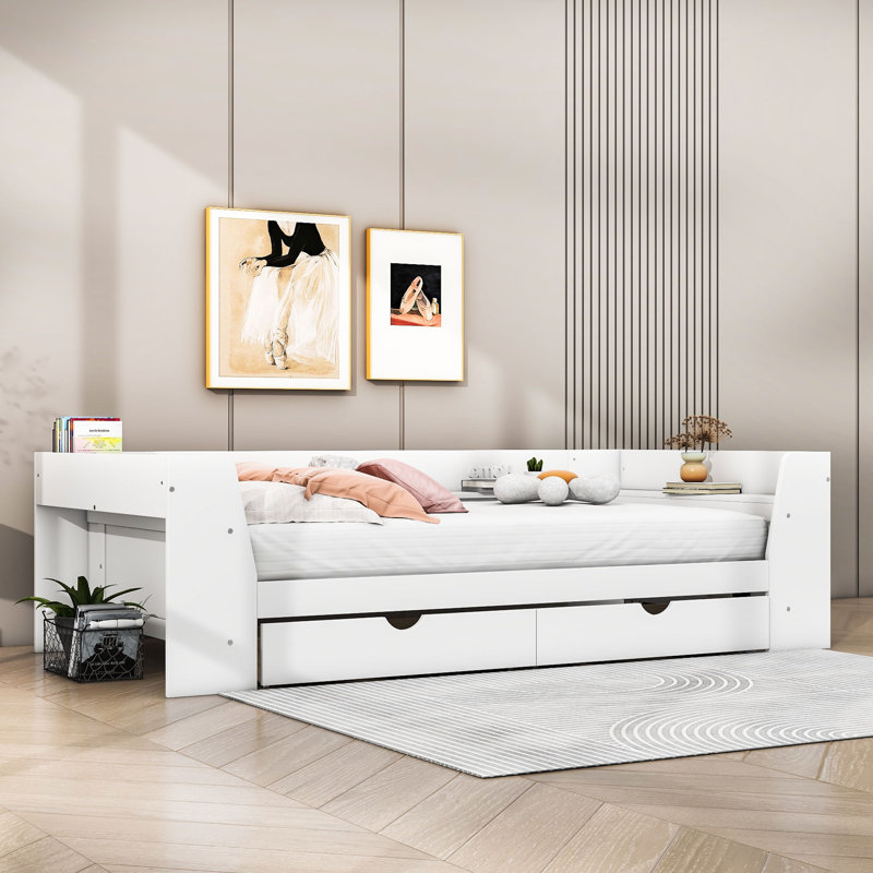 Day beds with shelves store